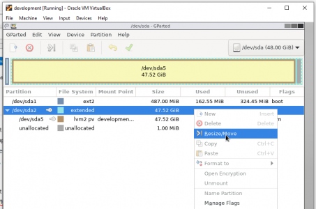 Resize Ubuntu disk in VirtualBox - Rolandow's development blog